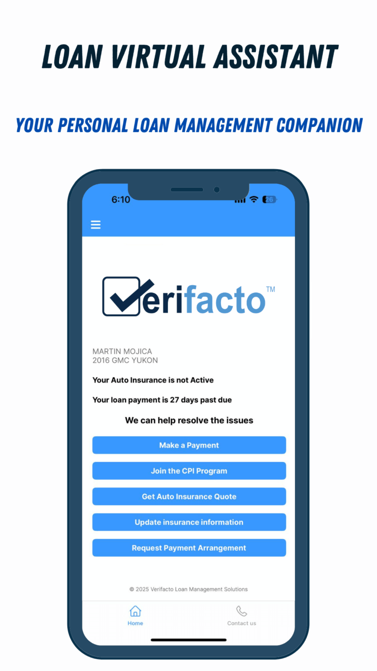 Verifacto's Mobile Loan Management App - Verifacto